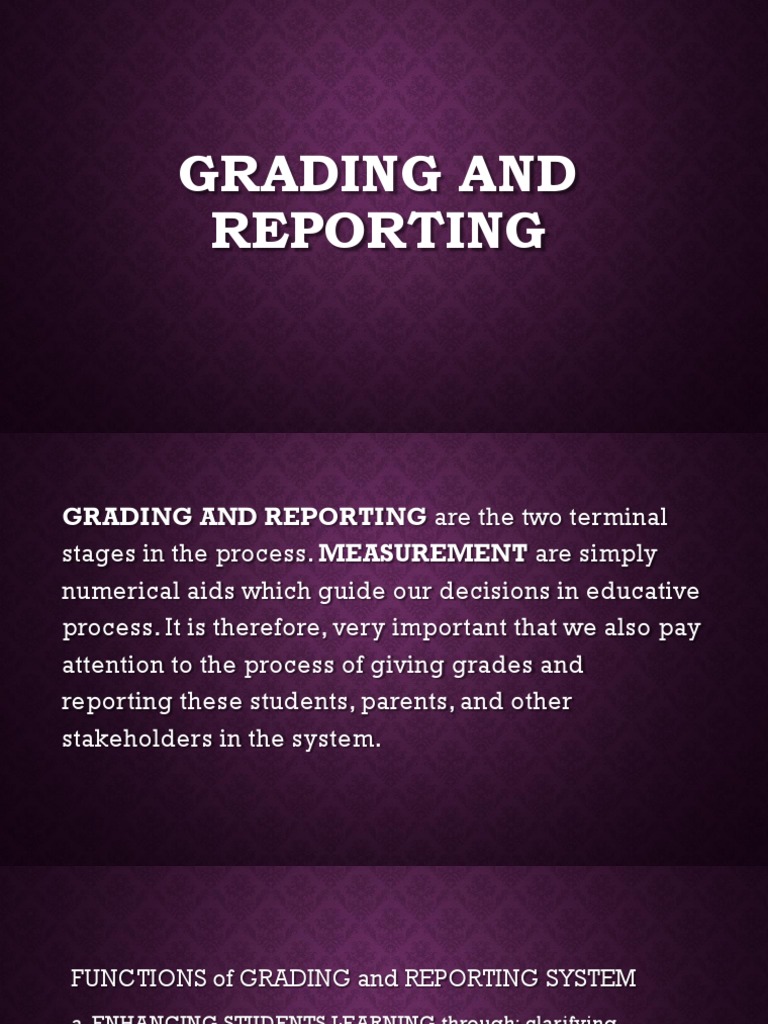 5 Grading and Reporting | PDF
