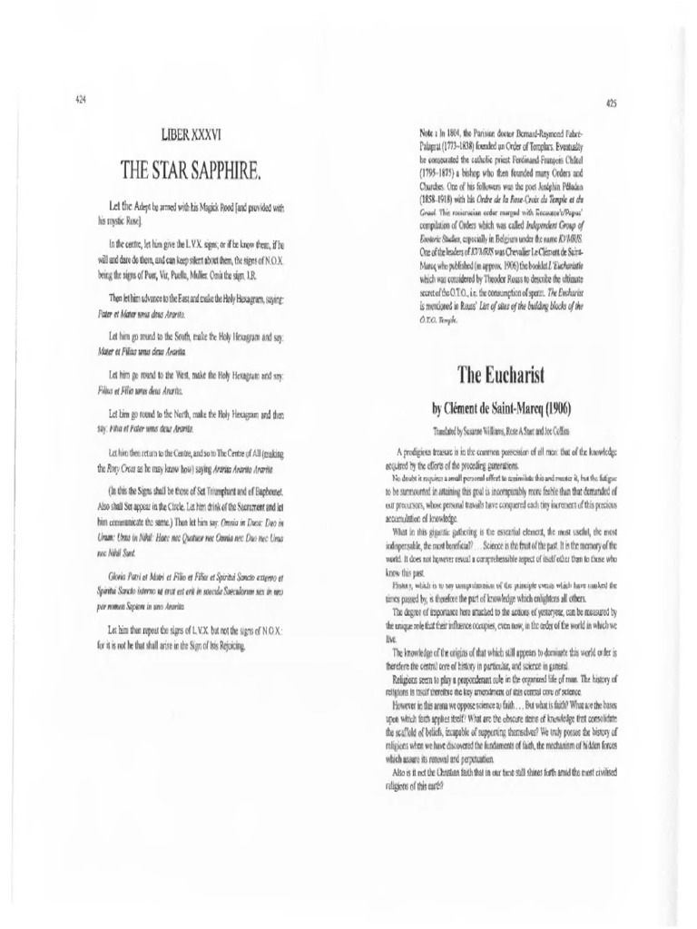 OTO Rituals & Sex Magick - 424-473 | PDF