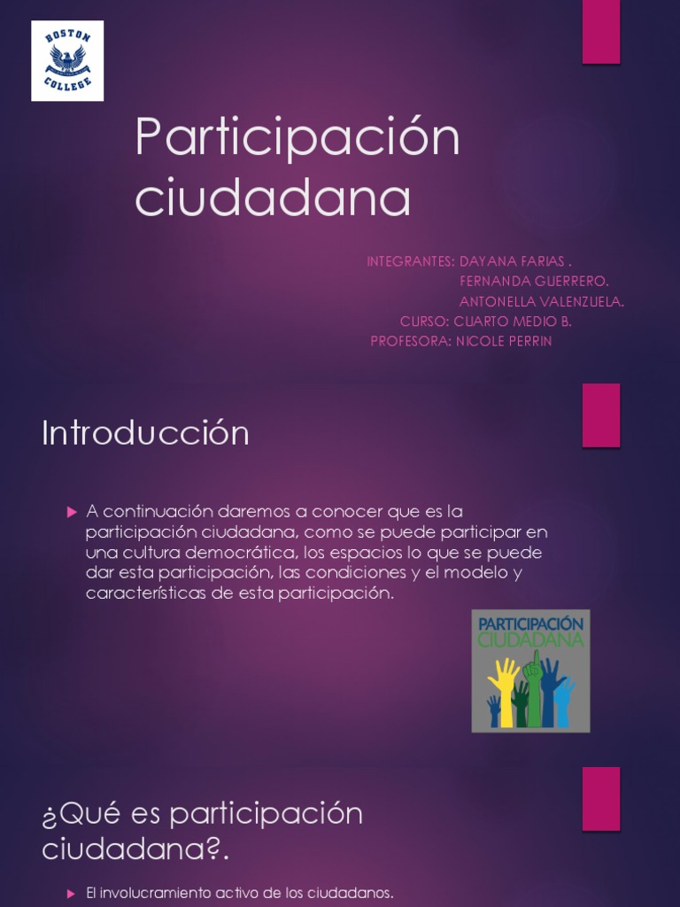 Características de la Participación Ciudadana | PDF | Ciudadanía ...