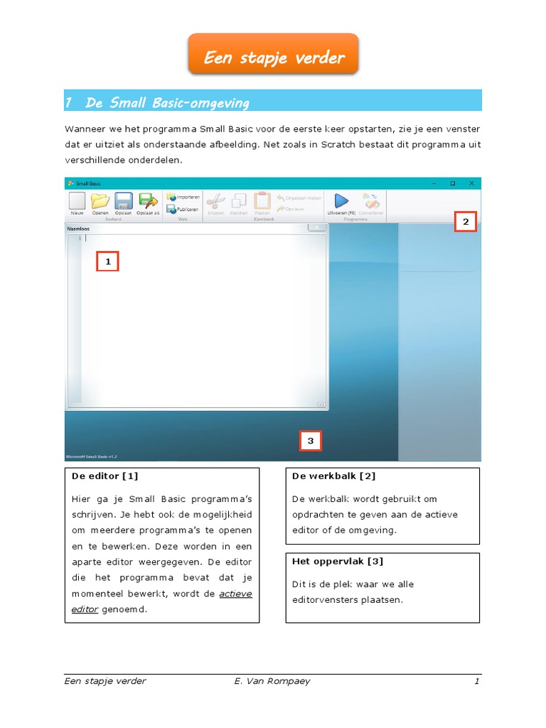 Microsoft Small Basic - Voorruitblik | PDF