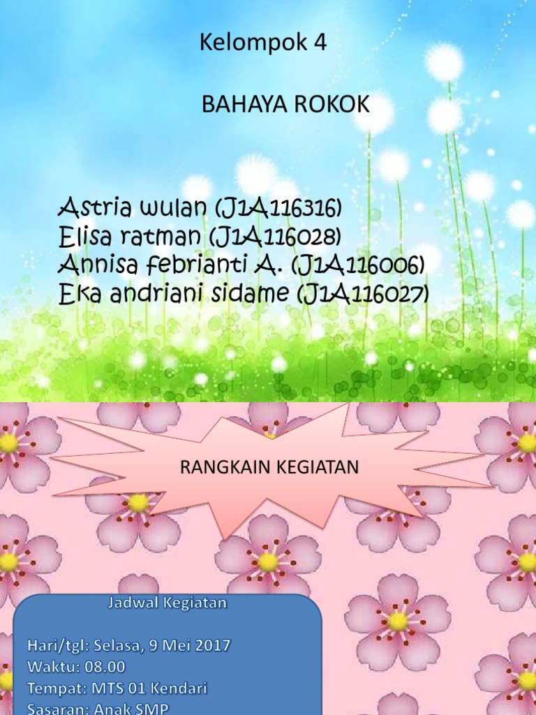 Promkes Penyuluhan Bahaya Rokok | PDF | Kesehatan Holistik