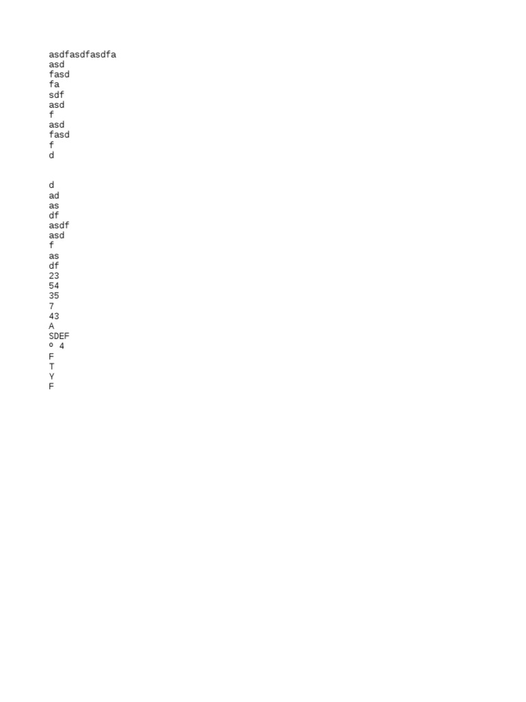 Asdfasdfasdfa Asd Fasd Fa SDF Asd F Asd Fasd F D | PDF