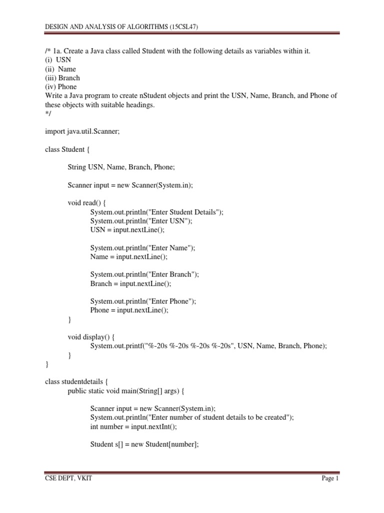Daa Bits Manual-1 | PDF | Time Complexity | Theoretical Computer Science