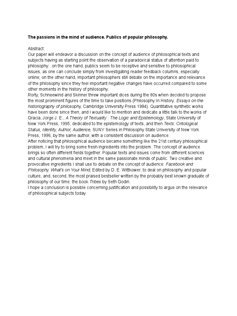 Rezumat Exemplu 1 | PDF | Concept | Epistemology