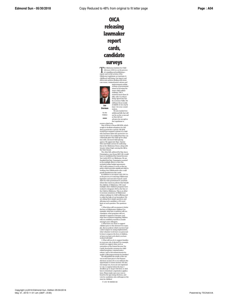 Edmond Sun 20180530 A04 2 | PDF | First Amendment To The United States ...