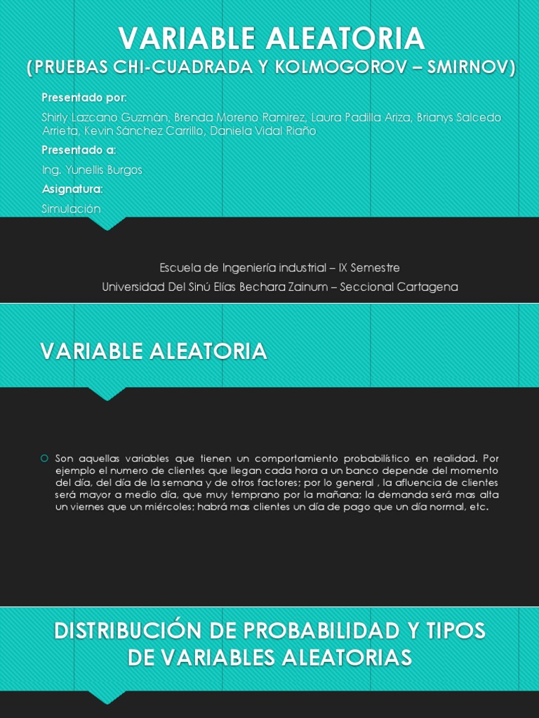 Variable Aleatoria | PDF | Distribución de probabilidad | Variable ...
