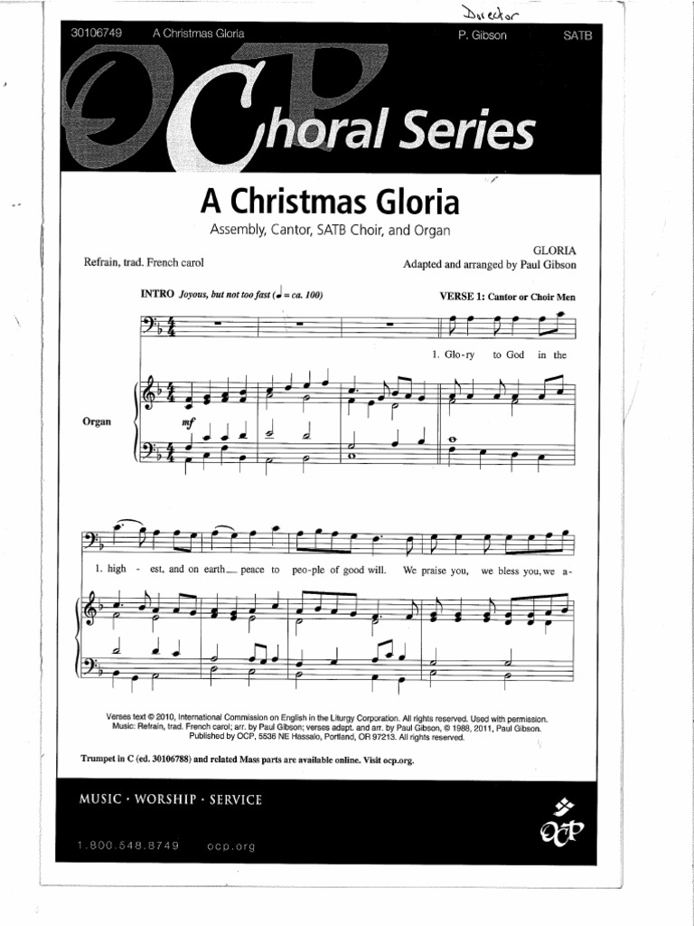 A Christmas Gloria (Gibson, 2011 Revision) | PDF
