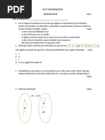 Teste Matematika 8 | PDF