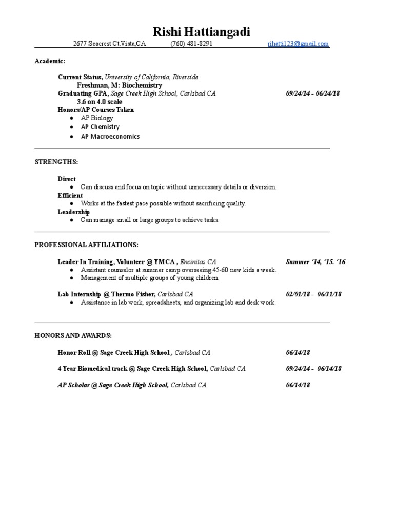 Resume - Rishi Hattiangadi | PDF