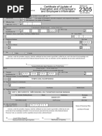 BIR Form 2305: Update Exemption Info | PDF | Taxation | Taxes