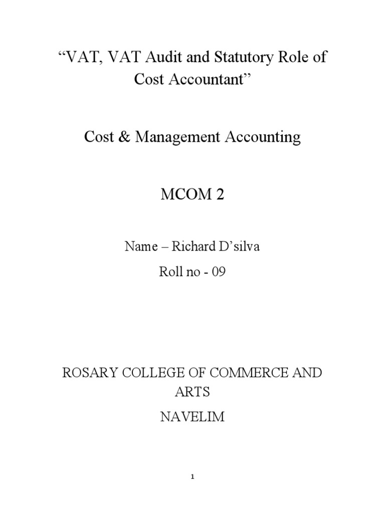 Understanding VAT Audits and Principles | PDF | Value Added Tax | Taxes