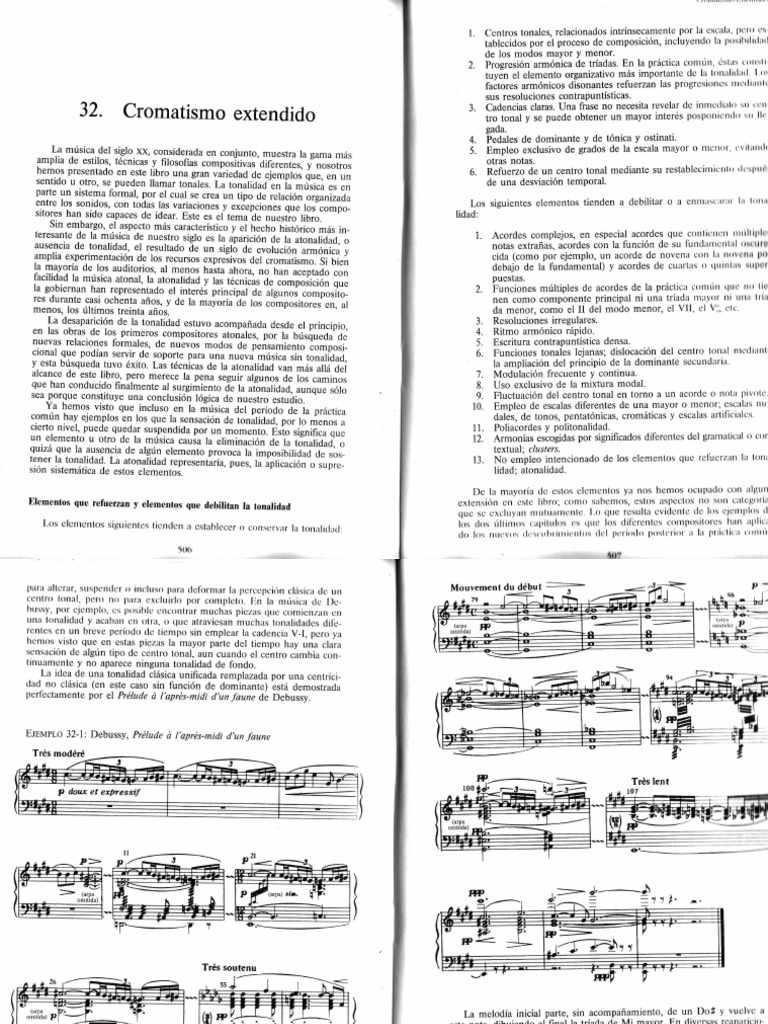 32.cromatismo Extendido | PDF | Teoría musical | Modernismo (música)