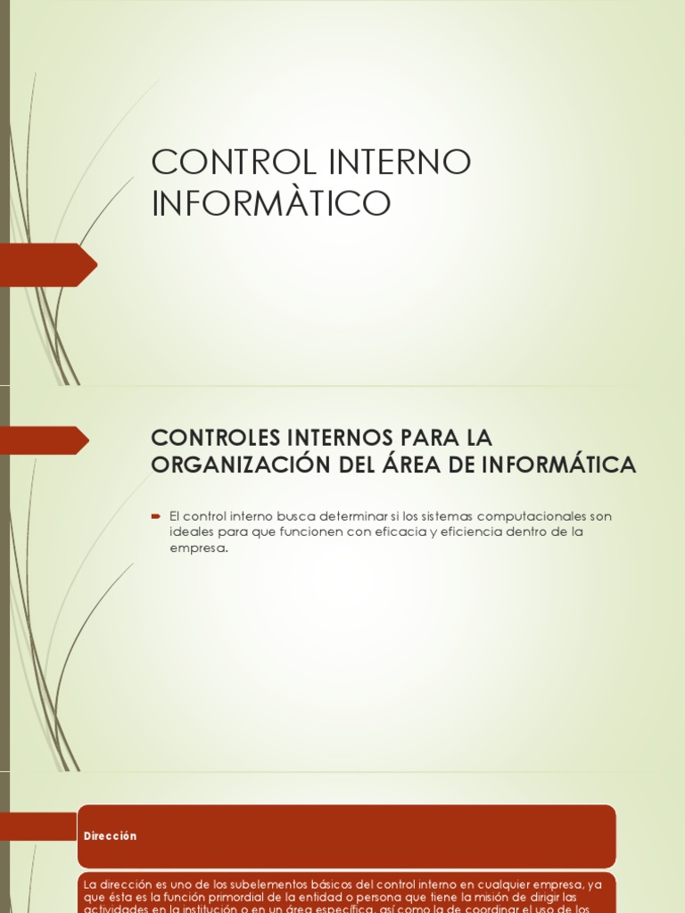 Control Interno Informàtico | PDF | Diseño | Periférico