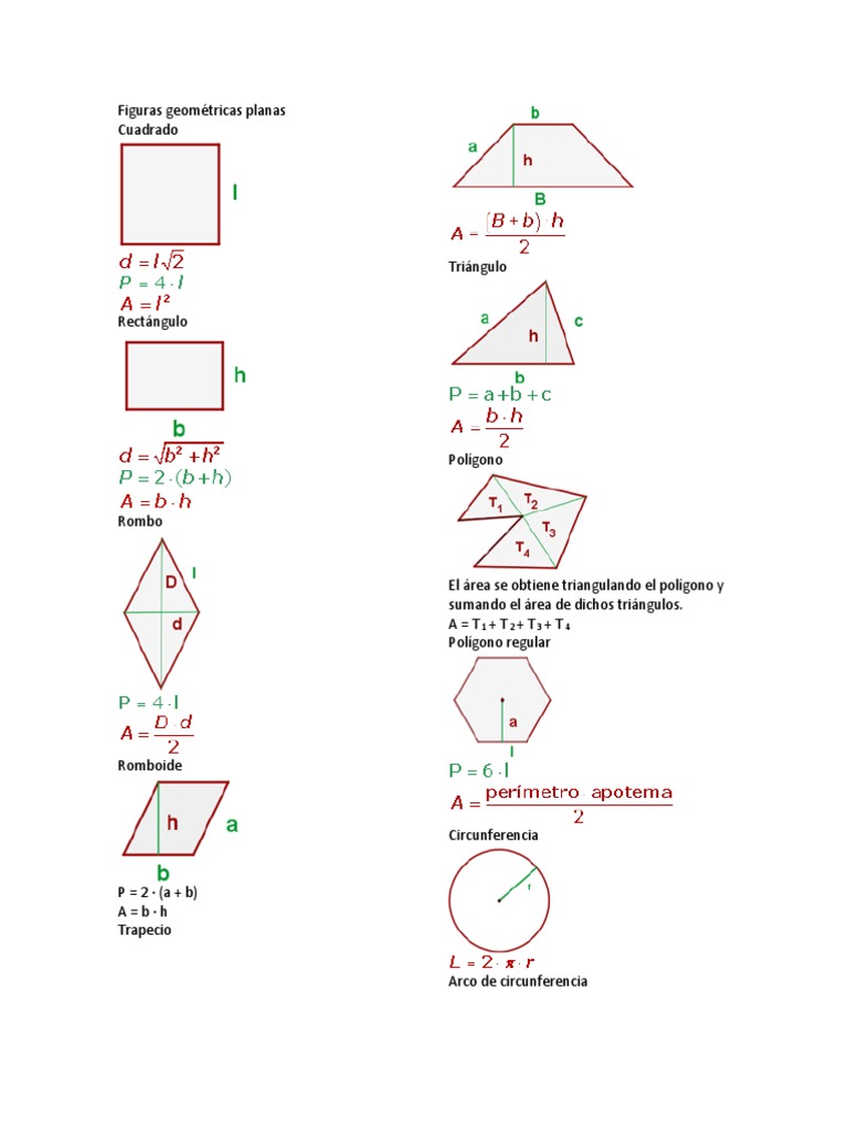 30 Figuras Geométricas Planas | PDF | Circulo | Triángulo