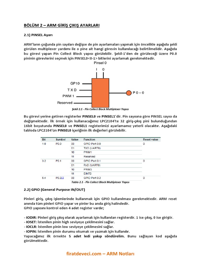 ARM Programlama Notları | PDF
