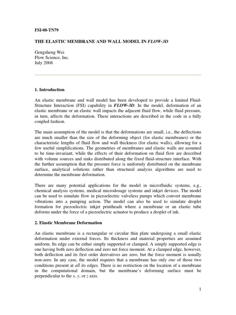 Elastic Membrane Forces | PDF | Elasticity (Physics) | Deformation ...