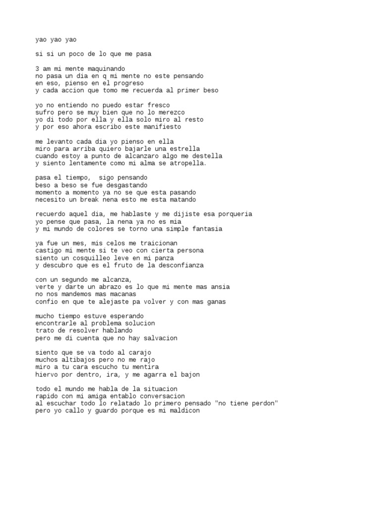 3AM Letra | PDF | Salud y bienestar