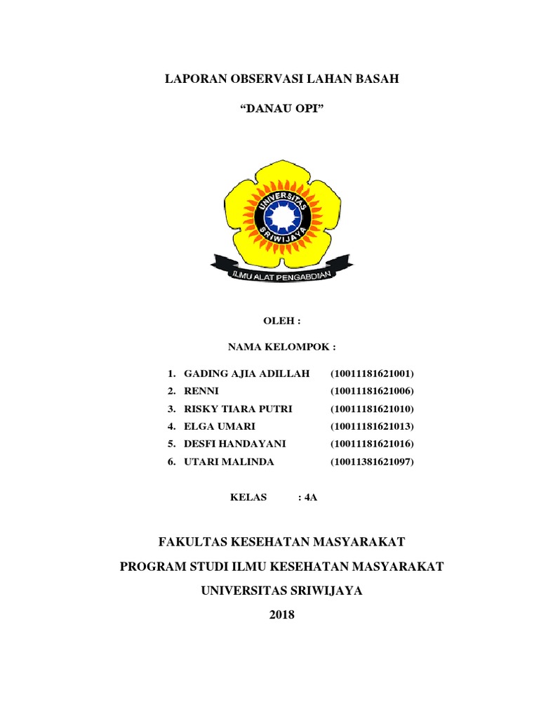 Laporan Observasi Danau OPI | PDF