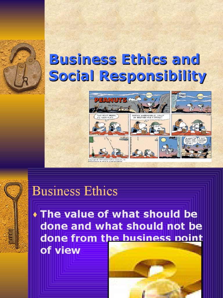 Business Ethics and Social Responsibility | PDF