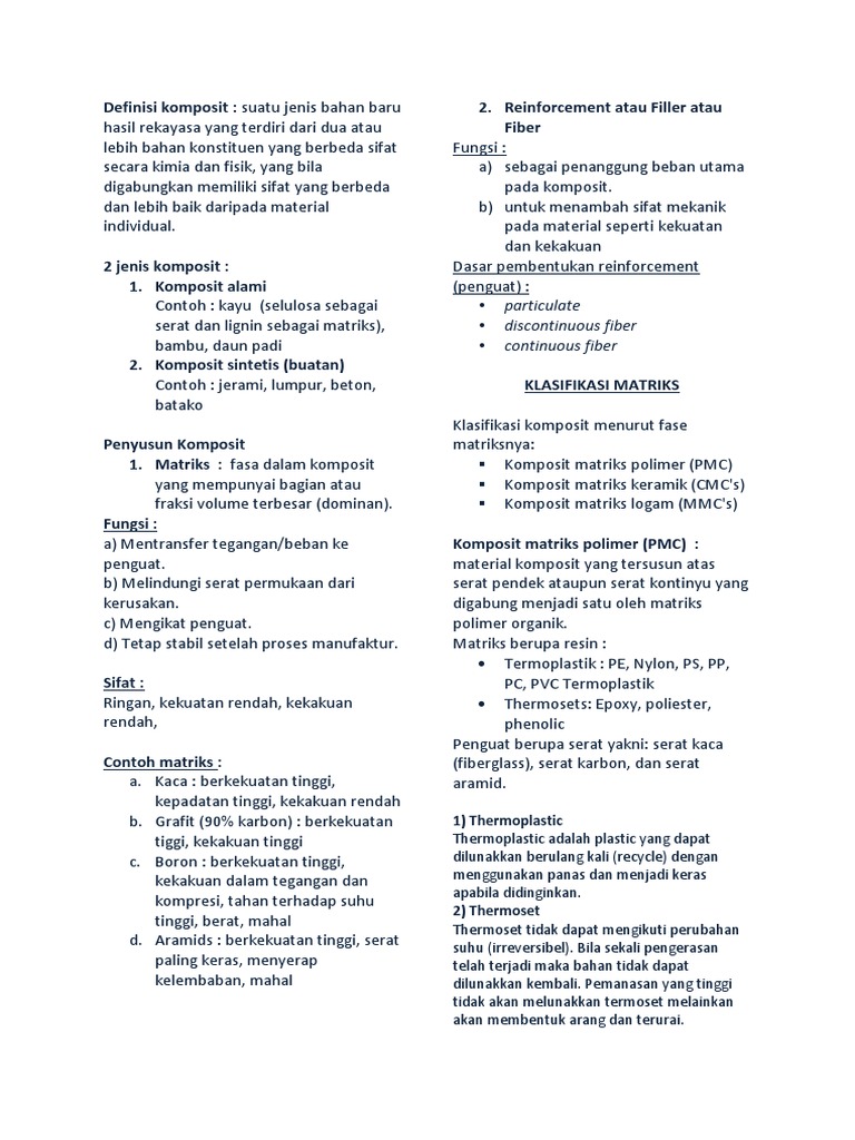 Panduan Dasar Material Komposit | PDF