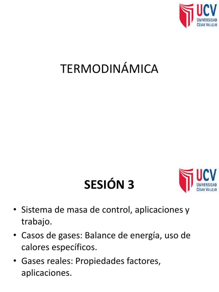 Termodinamica Clase 3 | PDF | Capacidad calorífica | Gases