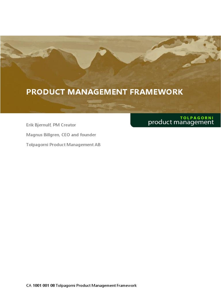 Product Management Framework White Paper | PDF | Strategic Management ...