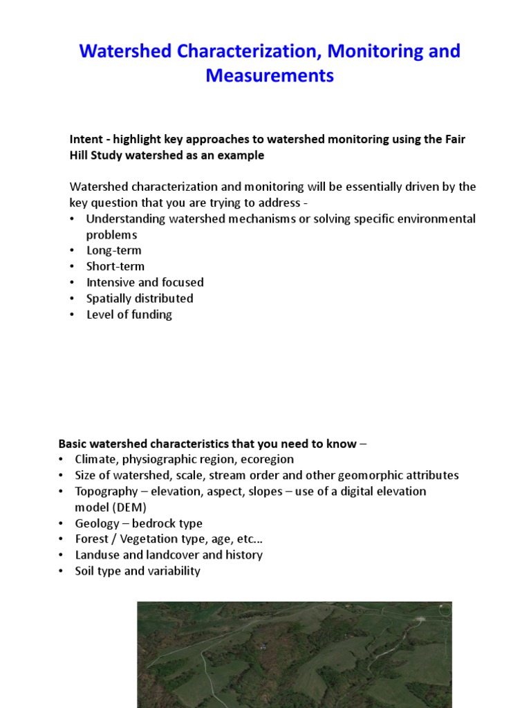 Watershed Characterization | PDF | Drainage Basin | Geographic ...