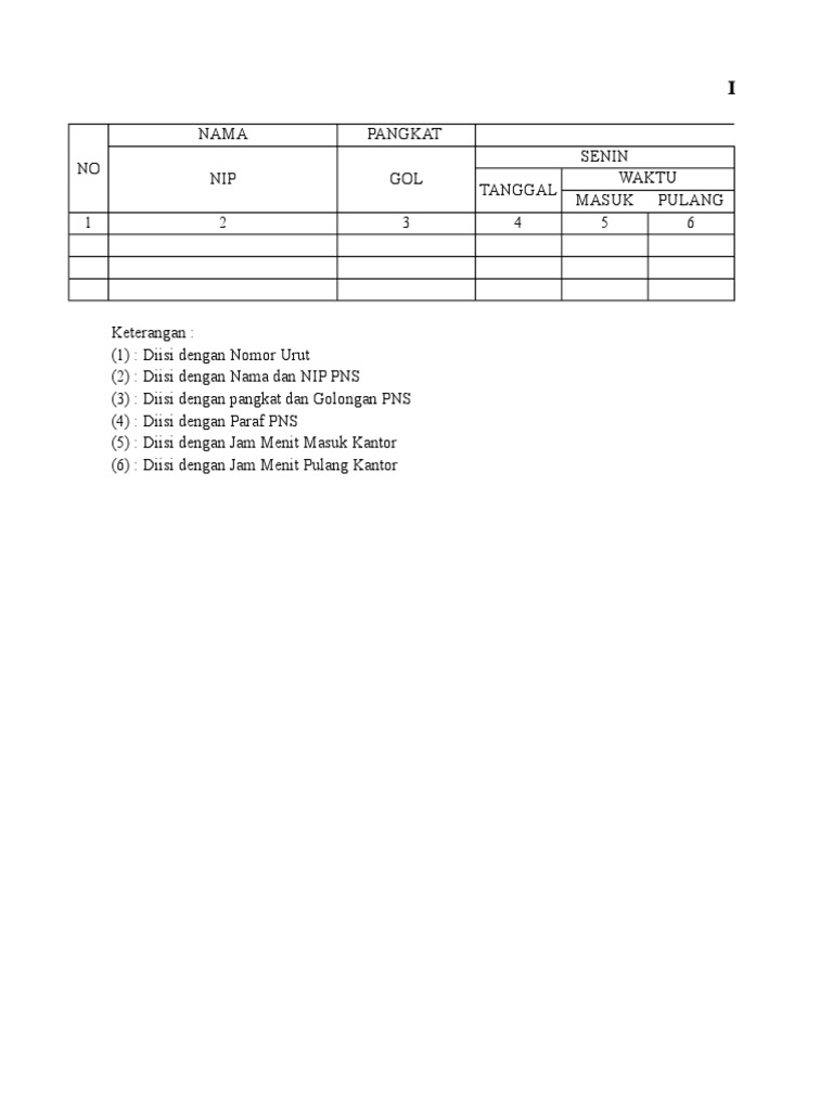 Rekap Dafdir Pegawai Disdik | PDF