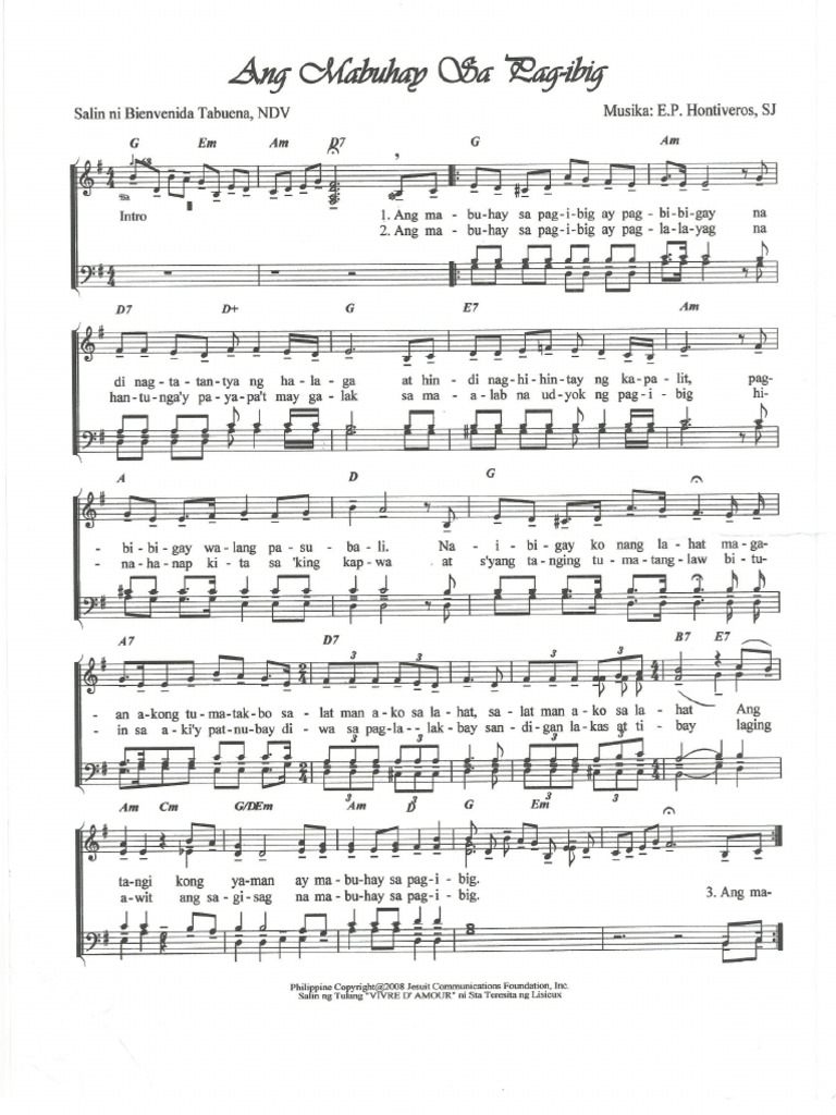 Ang Mabuhay Sa Pag Ibig | PDF