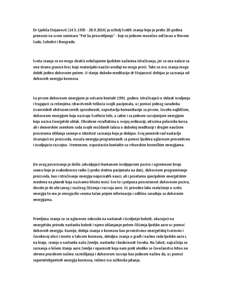 Ljubisa Stojanovic 1 | PDF