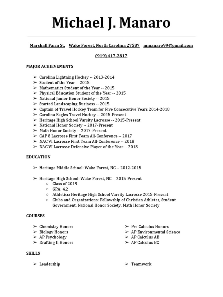 Resume Template | PDF | Behavior Modification