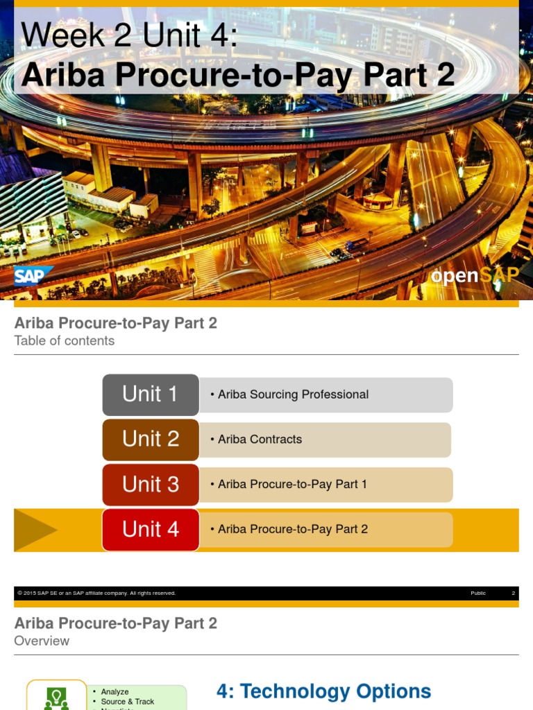 Ariba Bnar1 Week 2 Unit 4 P2P-2 Presentation | PDF | Accounts Payable ...