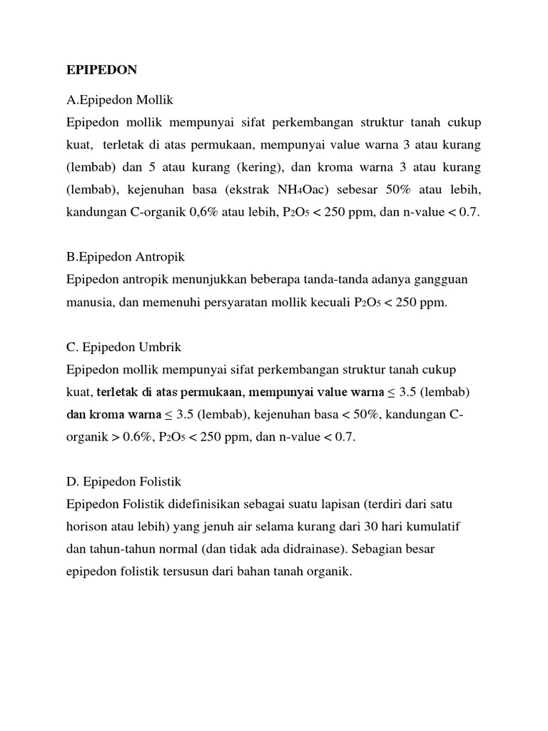 EPIPEDON DN Horizon | PDF