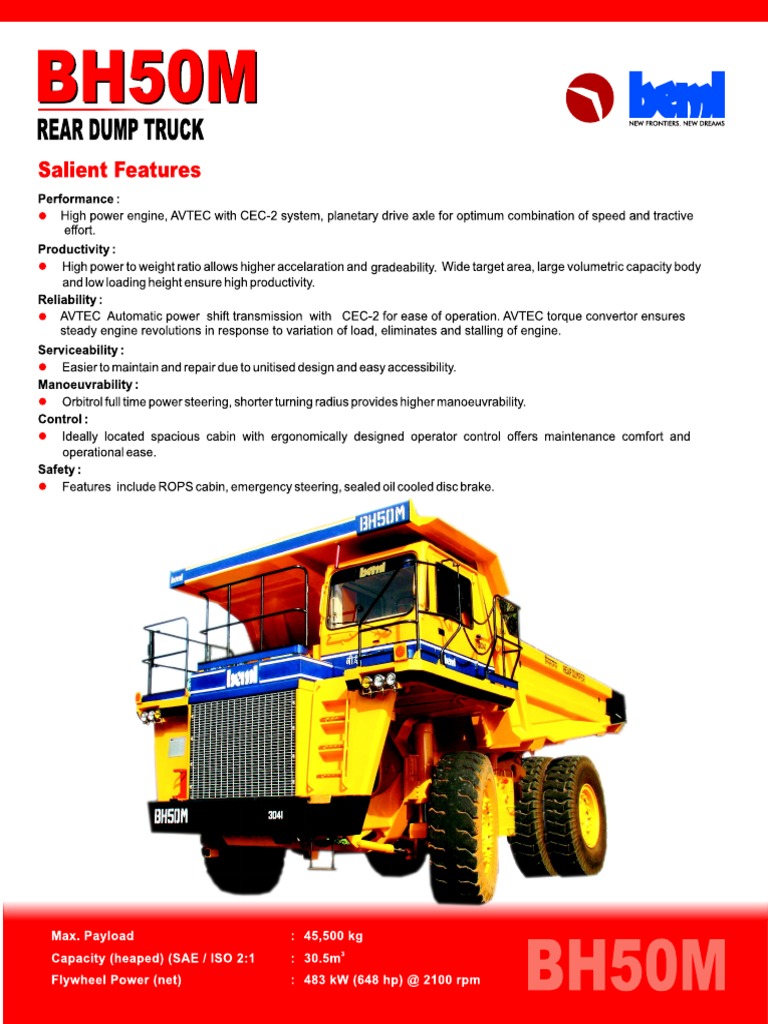 Beml BH50 9-2009 Dumper | PDF