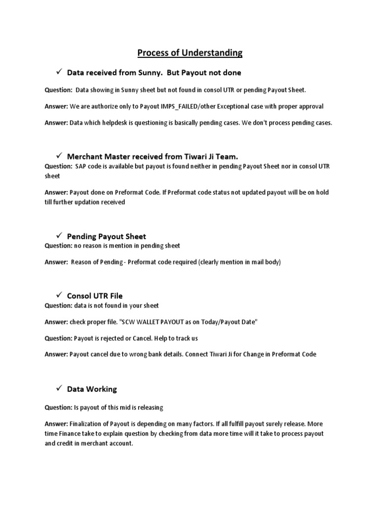 Process of Understanding | PDF