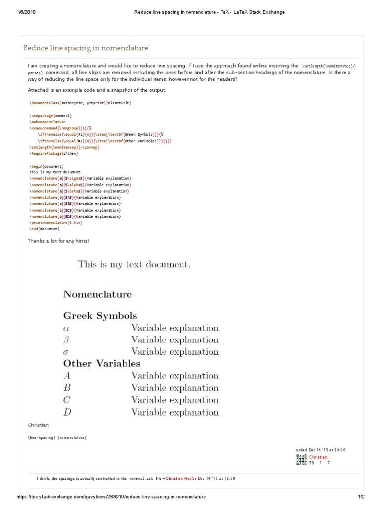 Reduce Line Spacing in Nomenclature LaTeX | PDF | Areas Of Computer ... Reduce Line Spacing in Nomenclature LaTeX | PDF | Areas Of Computer ...
