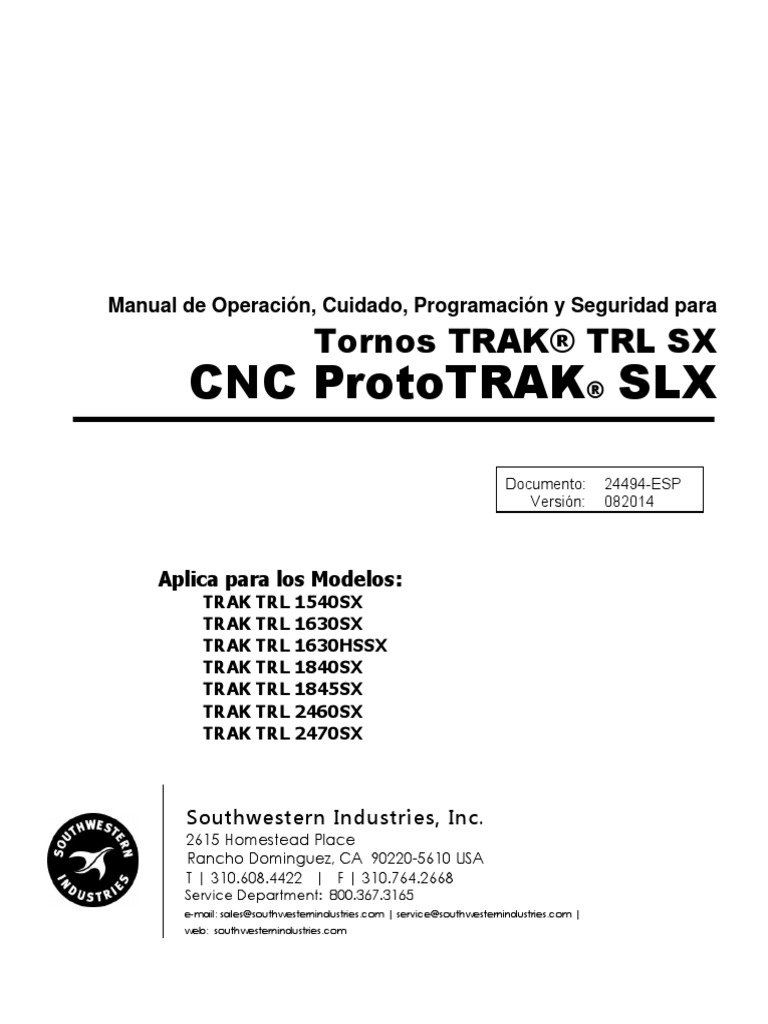 Manual CNC Prototrak SLX 37 | PDF | USB | Programa de computadora