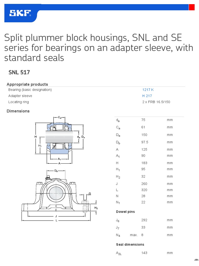 Split Plummer Block Housings, SNL and SE Series For Bearings On An ...