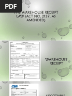 Warehouse Receipt Sample by Linbis | PDF | Warehouse | Receipt