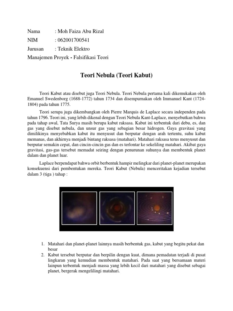 Falsifikasi Teori Nebula | PDF