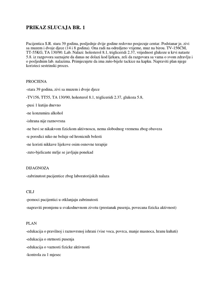 Prikazi Slucaja | PDF