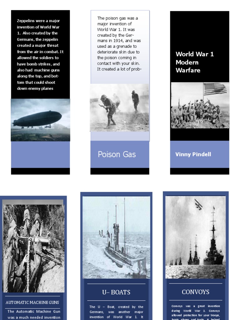 Key Inventions of WW1 Warfare | PDF | History