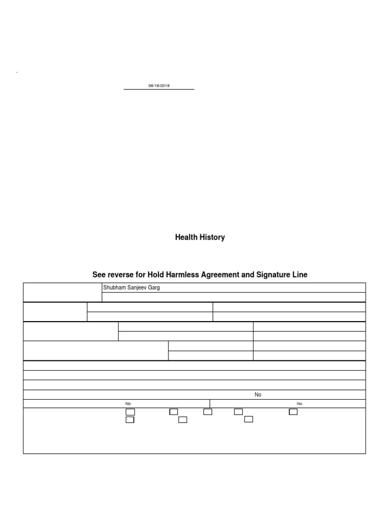 Health Consent Form | PDF