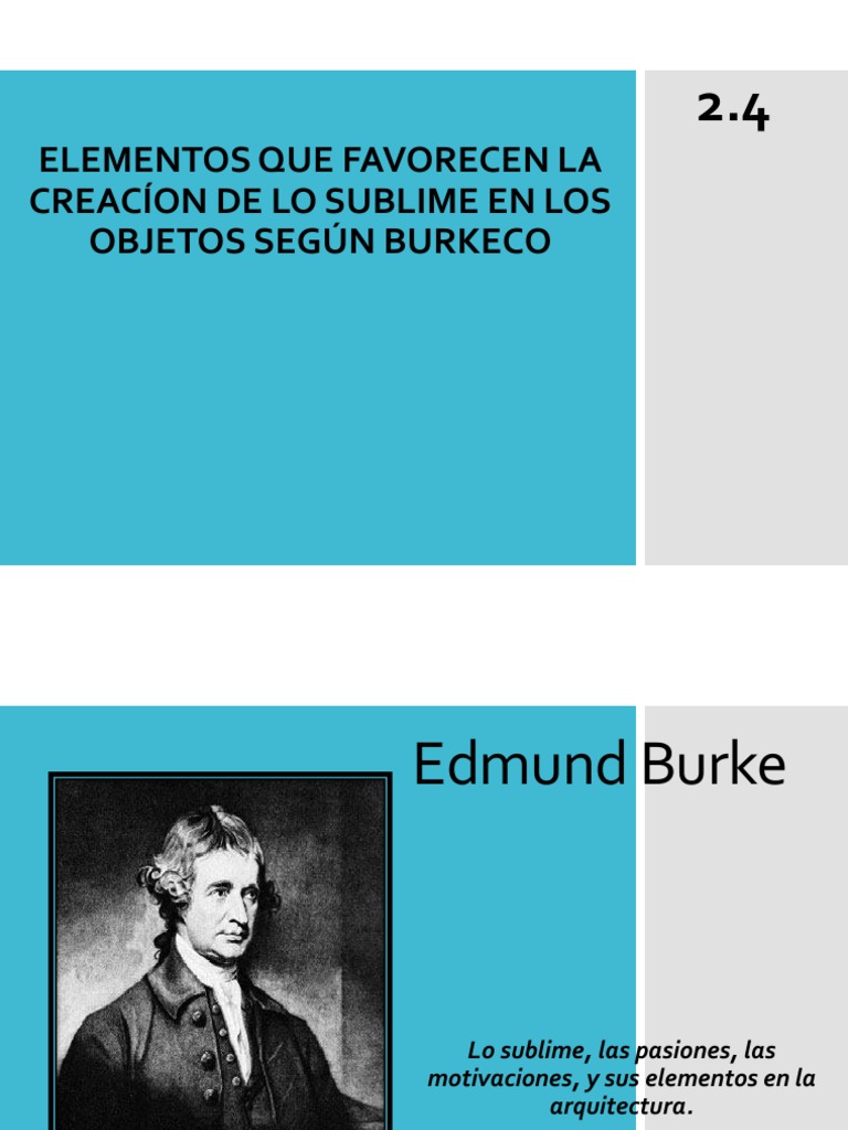 Edmund Burke Lo Sublime