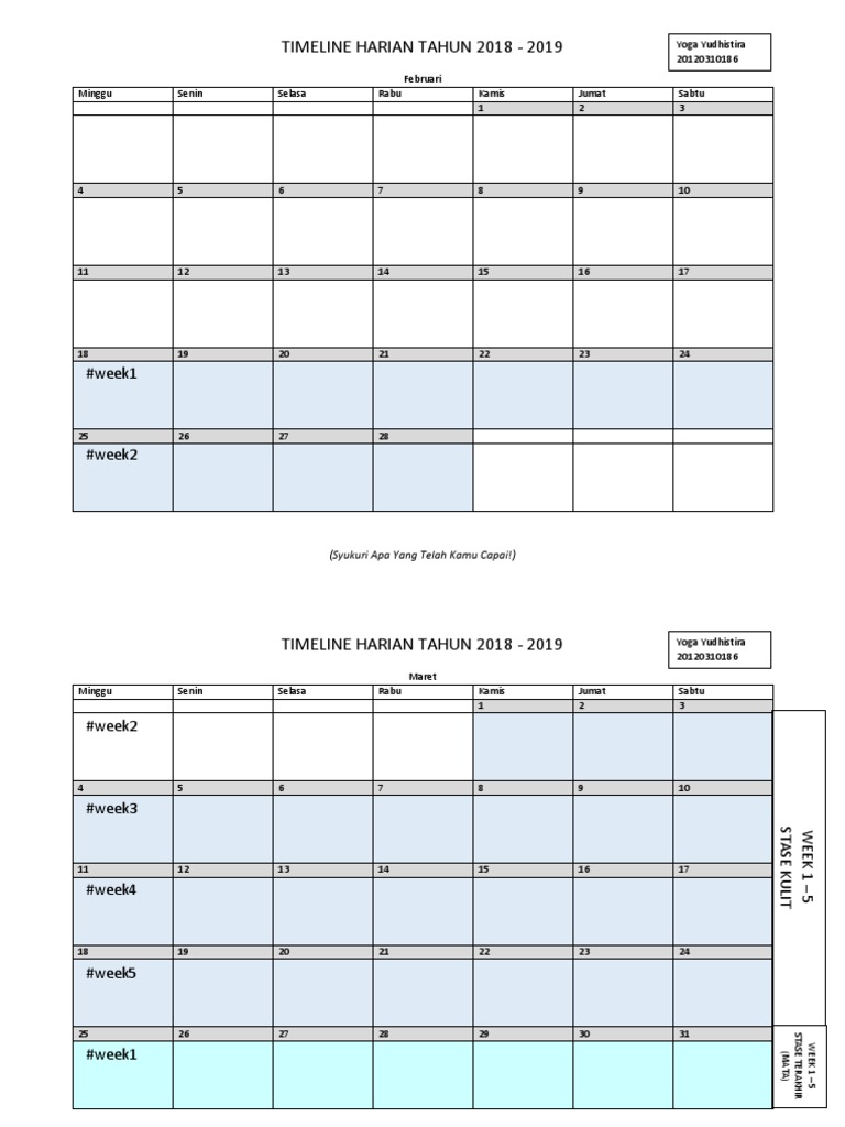 Timeline Harian | PDF