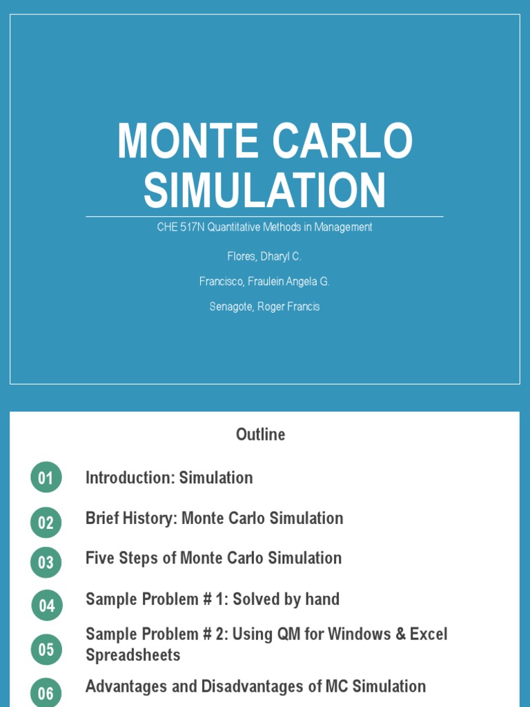 An Introduction to Monte Carlo Simulation: Applications in Management ... An Introduction to Monte Carlo Simulation: Applications in Management ...