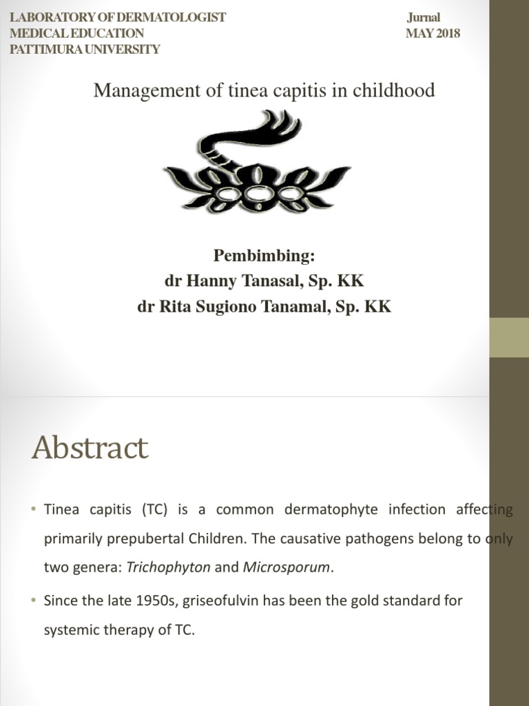 Management of Tinea Capitis in Childhood | PDF | Diseases And Disorders ...