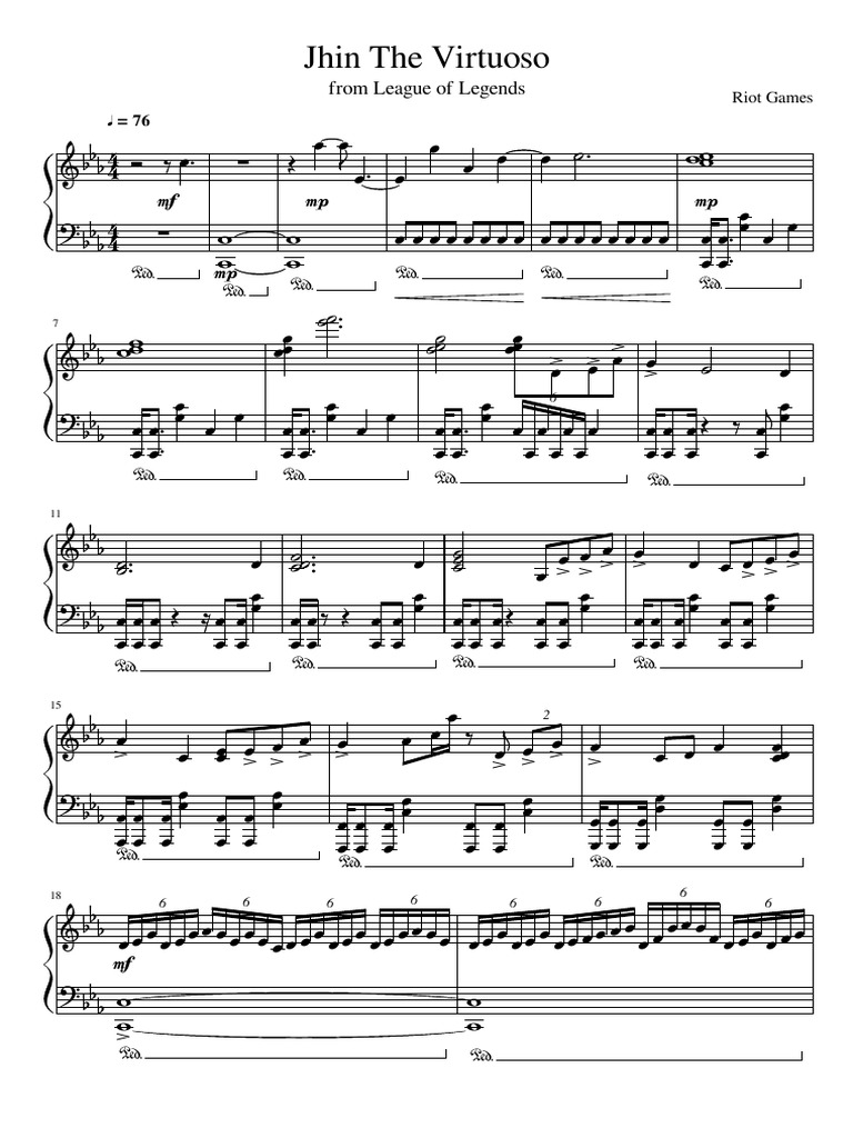 Jhin Theme PDF | PDF | Leisure | Sports