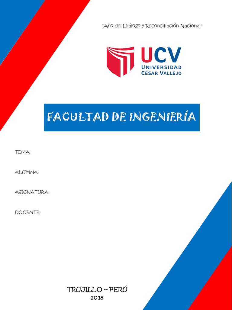 Caratula UCV | PDF | Ciencia y Tecnología | Ingeniería