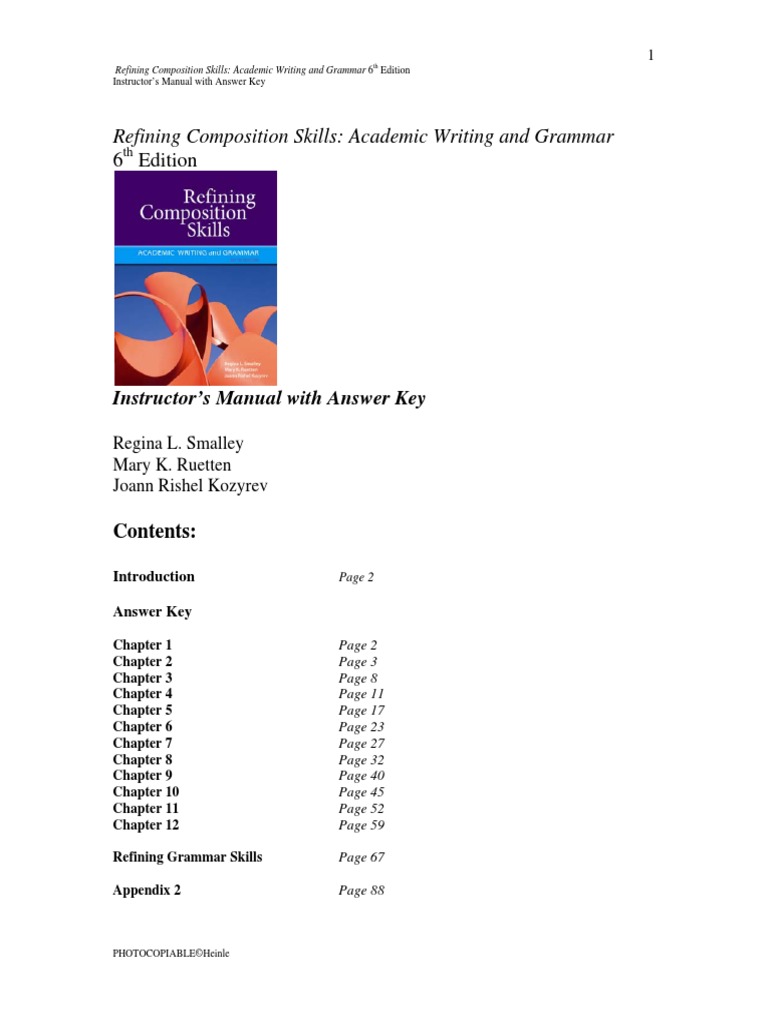 English Book Answer Key PDF | PDF | English As A Second Or Foreign ...